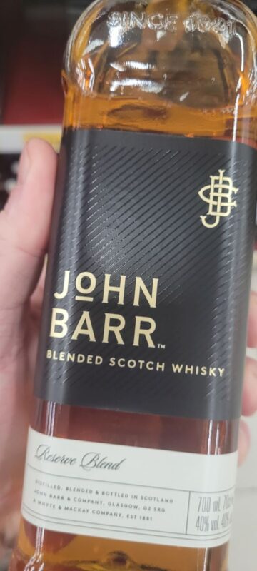 John Barr Blended Scotch Whisky - Przepisy na drinki, nalewki, recenzje ...